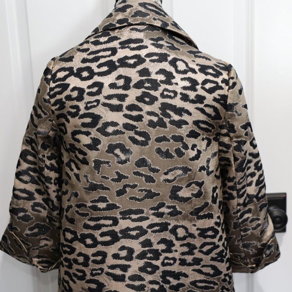 Chico's | Jackets & Coats | Chicos Wild Animal Print Leopard Shantung ...